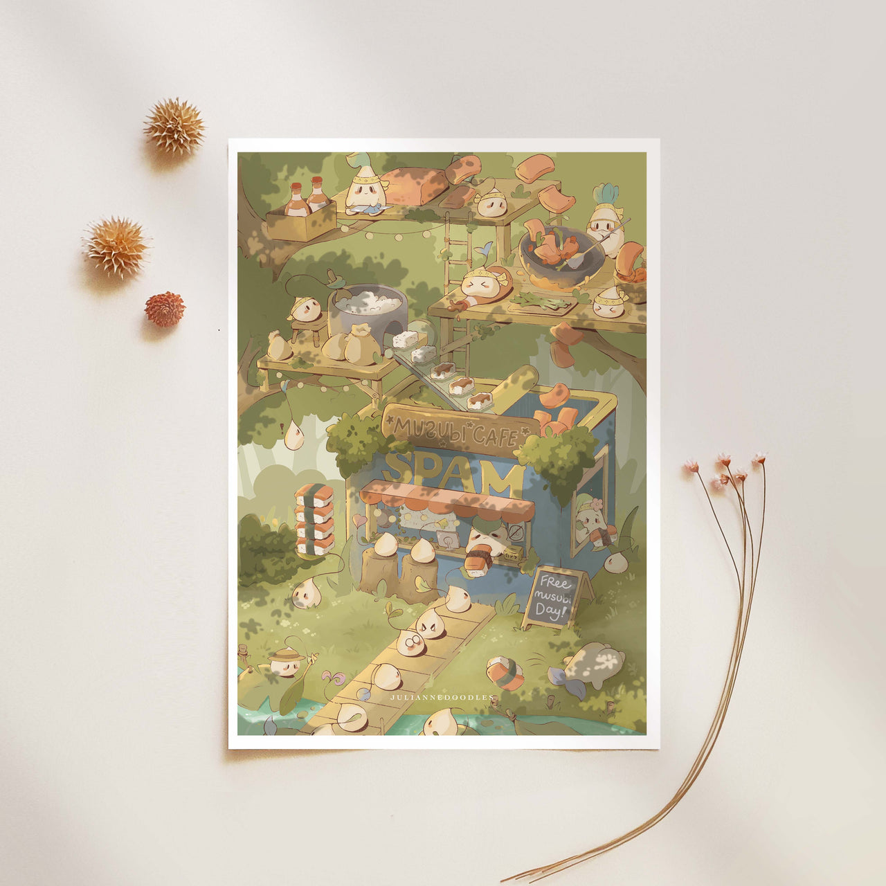 Lunch Rush (Musubi Cafe) Print – PepperCut