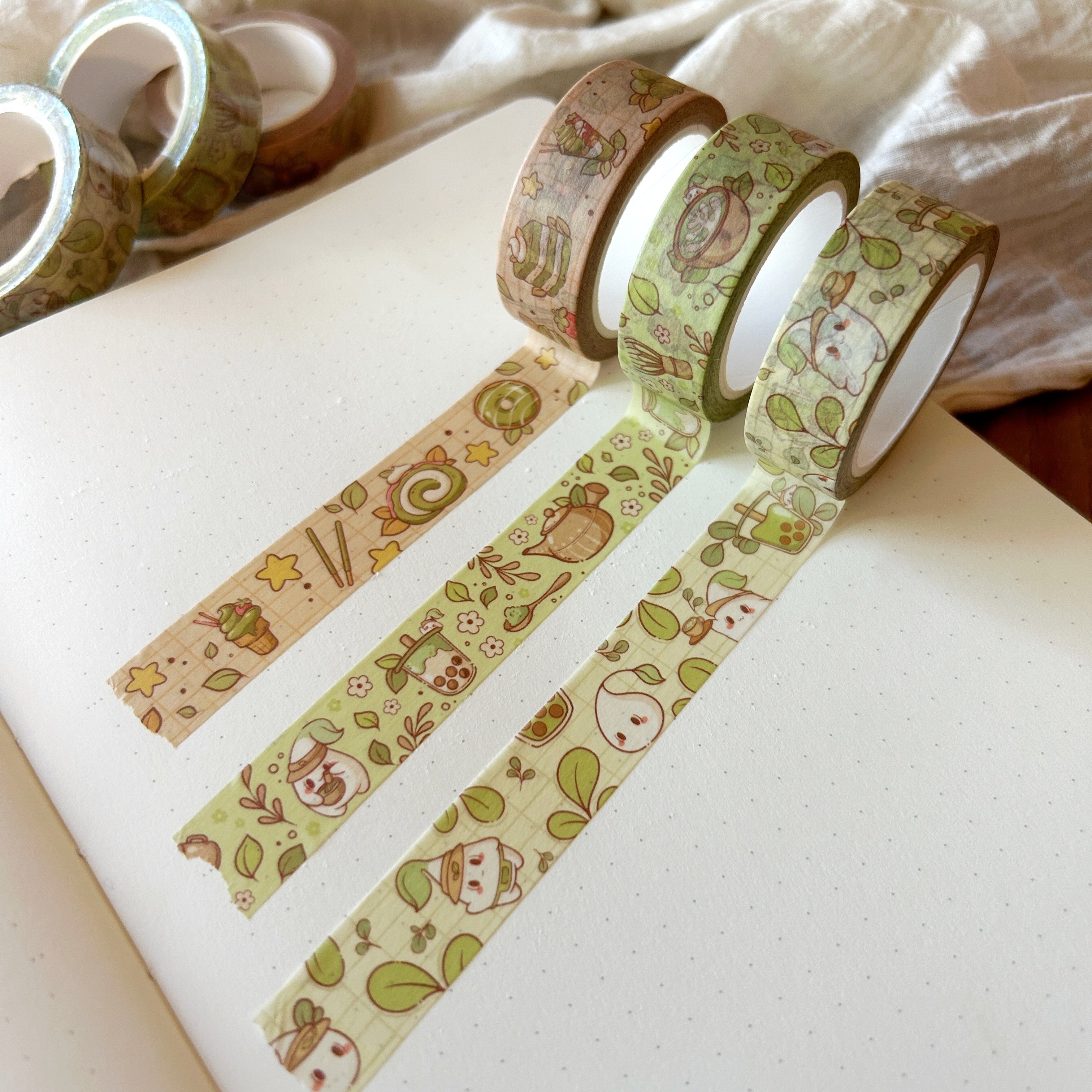 Pepper's Matcha Shop Washi Tape Set – PepperCut