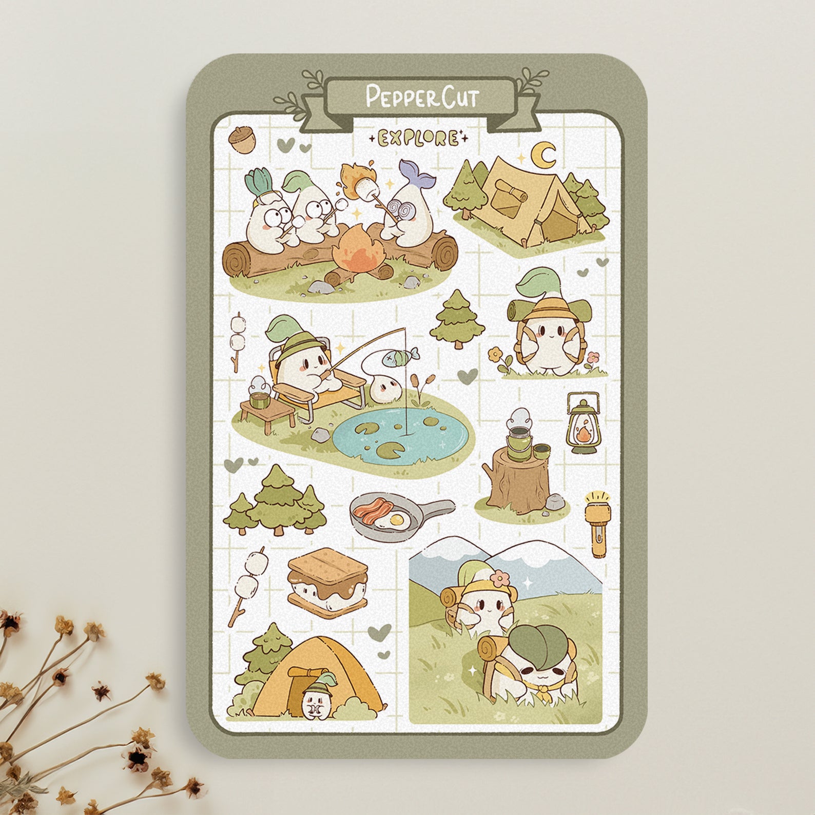 B10. Outdoor Fun Sticker Sheet – PepperCut
