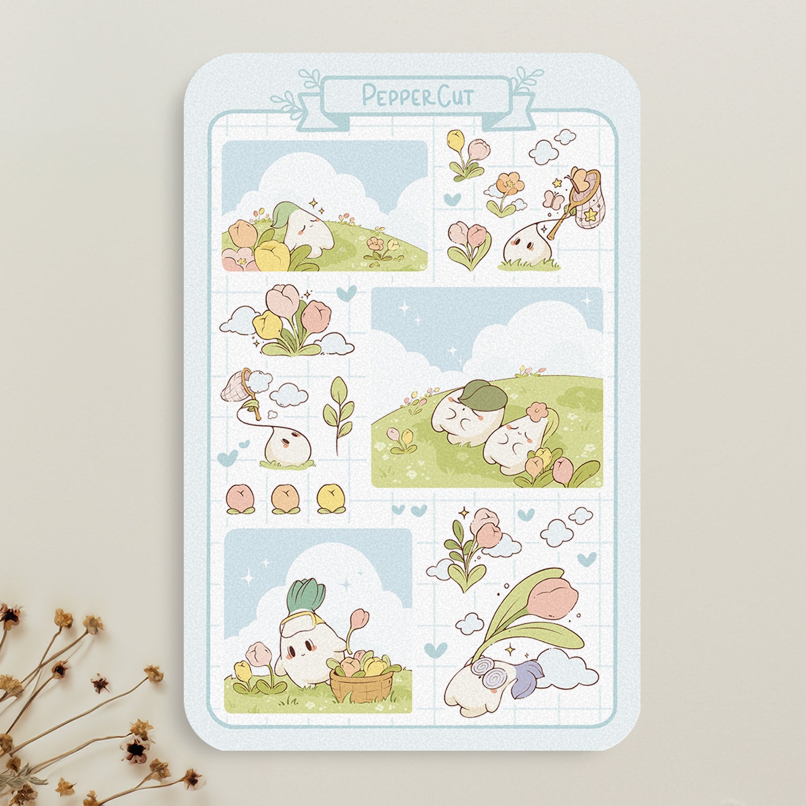 B13. Spring Frolick Sticker Sheet – PepperCut